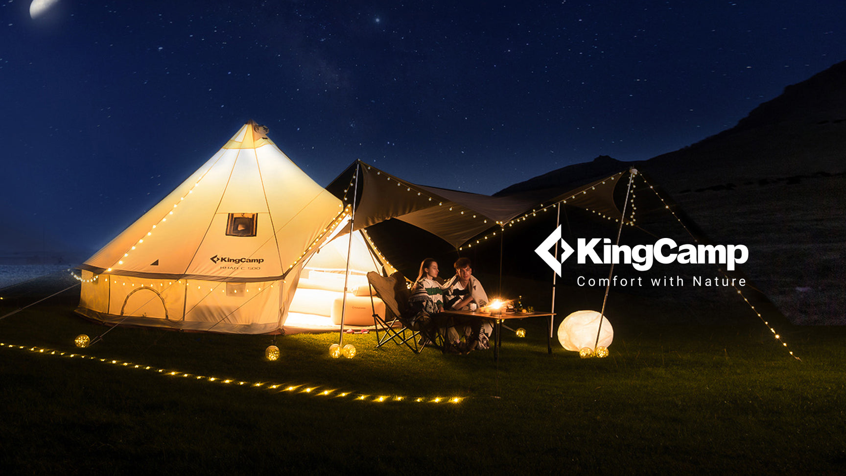 KingCamp Comfort Camping Essentials: Khan Tent Series and other equipment