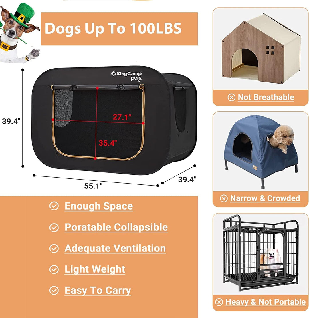 KingCamp POP UP XXL Pet Tent - Durable Outdoor Shelter for Dogs