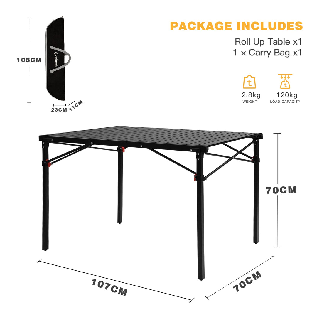 4-6 Person Lightweight Aluminum Folding Tables – KingCamp