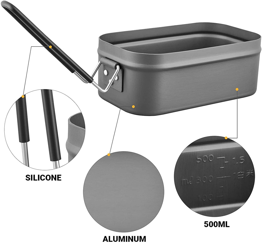 Buy Mess Kit Aluminum Camping Cookware Portable Bento Box from KingCamp ...