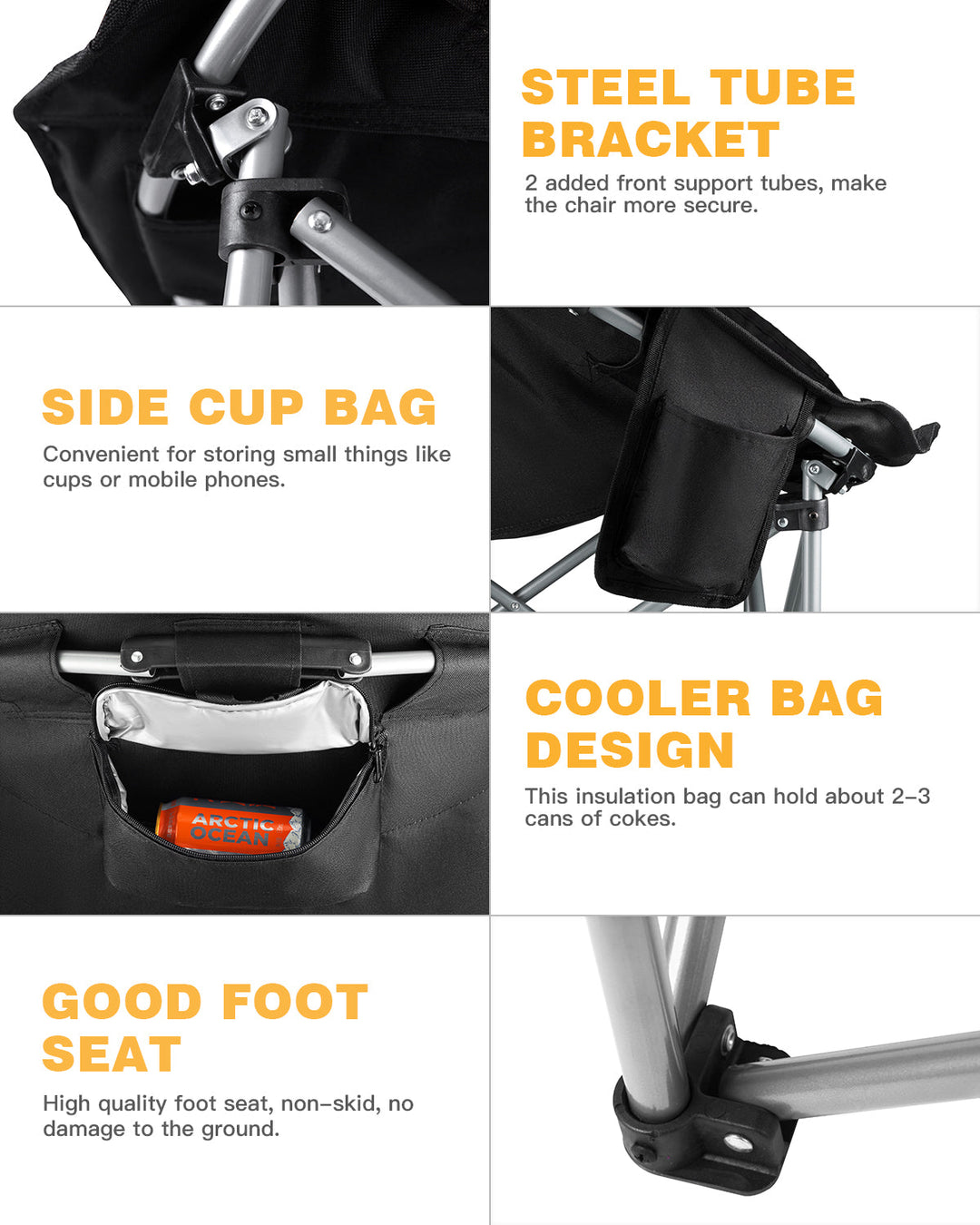 Buy Padded Oversized Moon Camping Chairs from KingCamp Outdoors